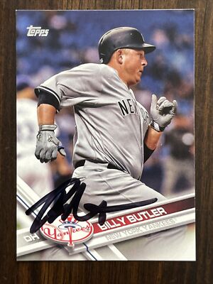 BILLY BUTLER Signed 2017 Topps Baseball Card #118 Royals New York ...