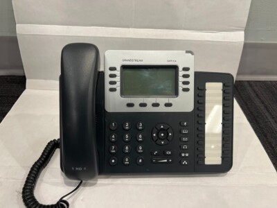 Grandstream GXP2124 VoIP PoE 4 Line Office Desktop Phone,factory reset ...