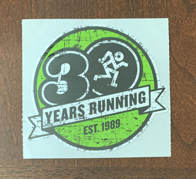 Mackie “30 Years Running” Sticker / Decal | eBay