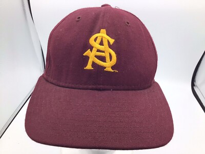 VTG 90s ASU Sun Devils Fitted Sz 7 Hat Baseball Cap Vintage DeLong | eBay