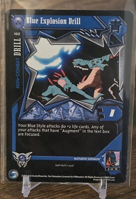 2004 Dragon Ball GT TCG Blue Explosion Drill 102 Unlimited Shadow ...