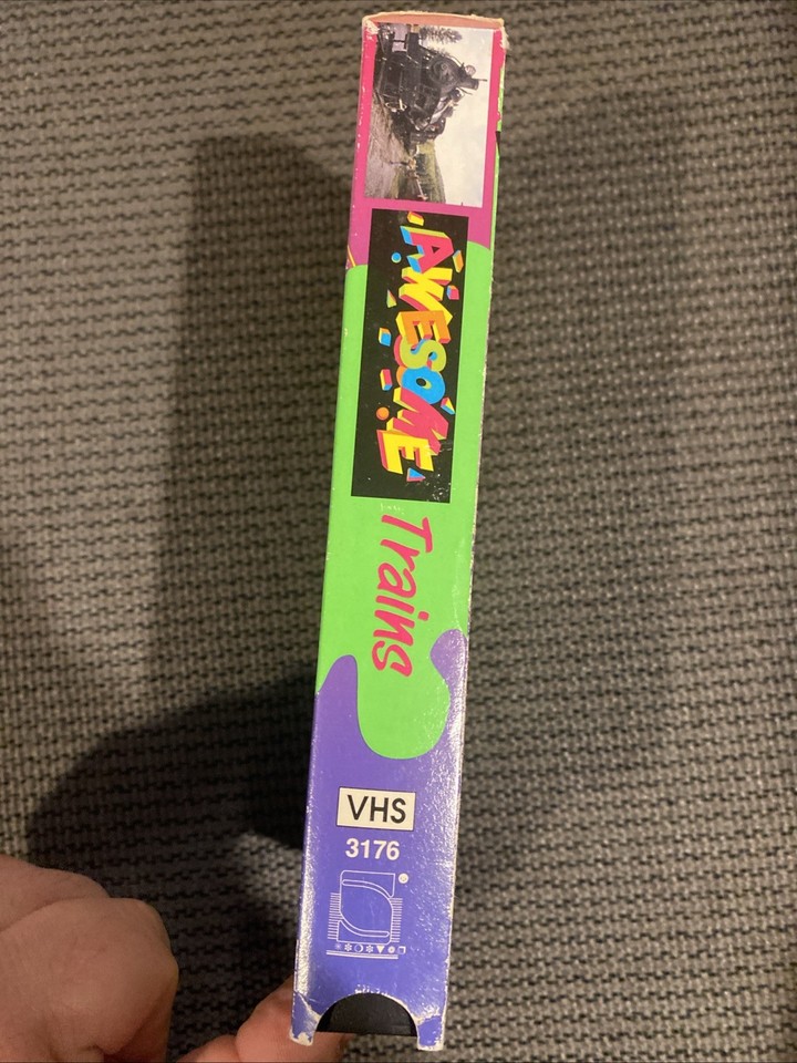 Awesome Trains VHS 1994 Simitar Burlington Northern Amtrak Monorail No ...