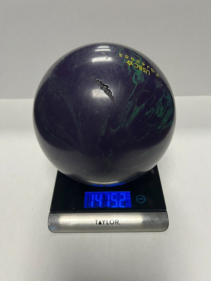 15lb Used | Radical Grease Monkey POW Bowling Ball | Single Drill | eBay