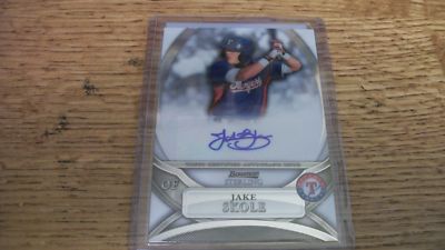 JAKE SKOLE 2010 Bowman Sterling Prospect AUTO Rangers RC | eBay