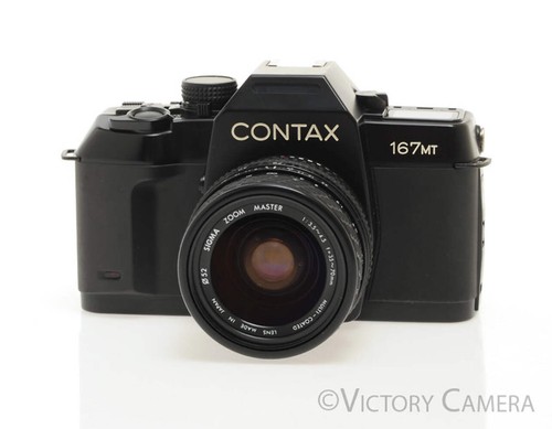 Contax 167MT 167 MT Black 35mm SLR Camera w/ 35-70mm Zoom Lens [EXC ...