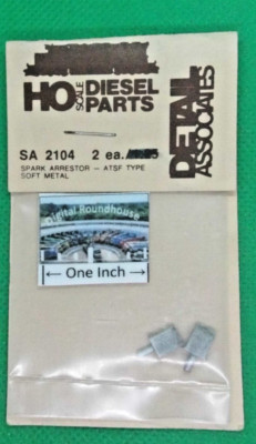 Detail Associates HO #2104 Spark Arrestors - ATSF Style -Soft Cast ...