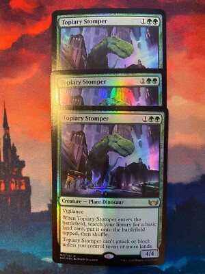 MTG Streets of New Capenna Topiary Stomper Foil x 3 | eBay