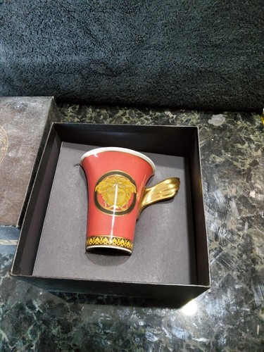 Versace Rosenthal Medusa tea cup&soucer set red black | eBay
