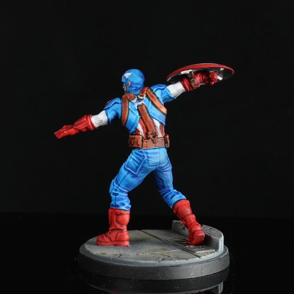 Painted Marvel Crisis Protocol MCP Captain America Miniature | eBay