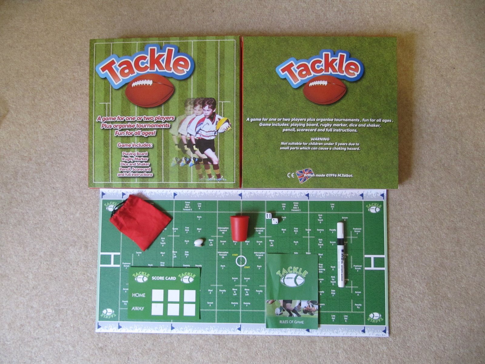 TACKLE The First Rugby Board Game | eBay UK