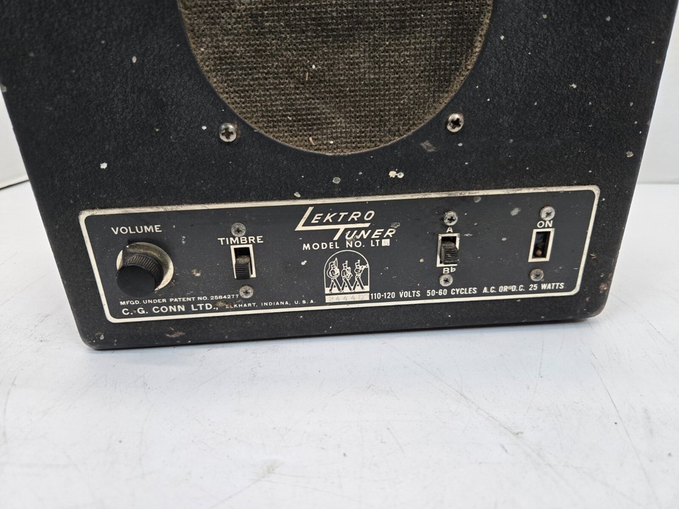 Vintage C. G. Conn Lektro Tuner LT5 Tube Tone Generator | eBay