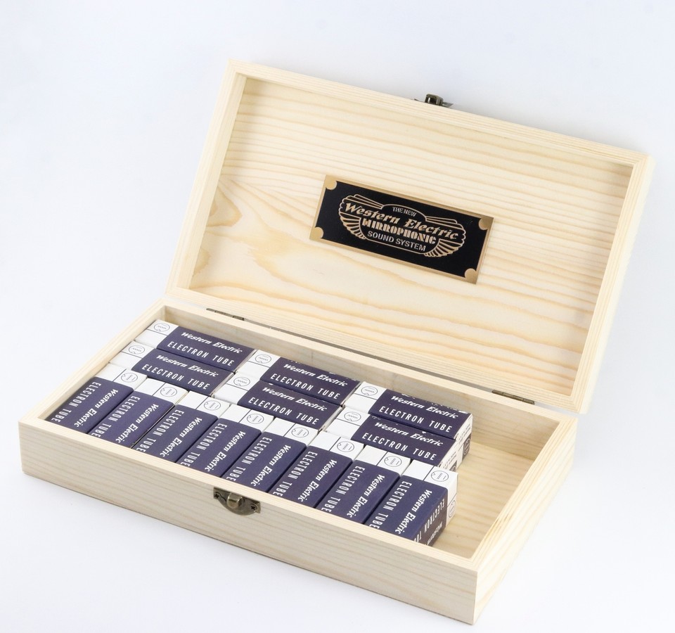 Western Electric Vacuum Tube Storage Wooden Box +15pcs free boxes | eBay