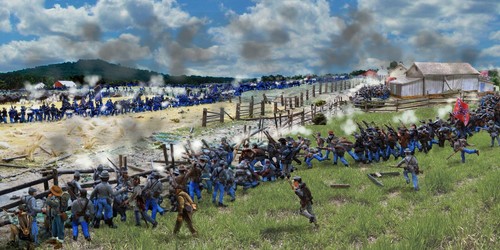 Gettysburg Print/Frame 5th Florida Regiment Civil War Giclee Limited Ed ...