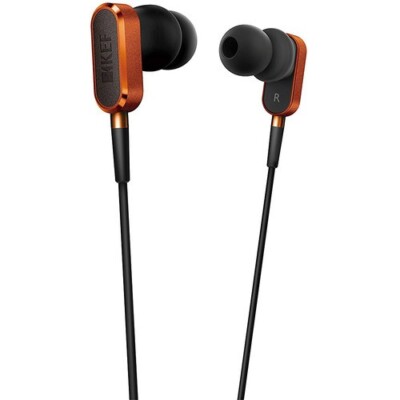KEF M100 Hi-Fi Earbuds - Sunset Orange/Champagne White - Mint Condition ...