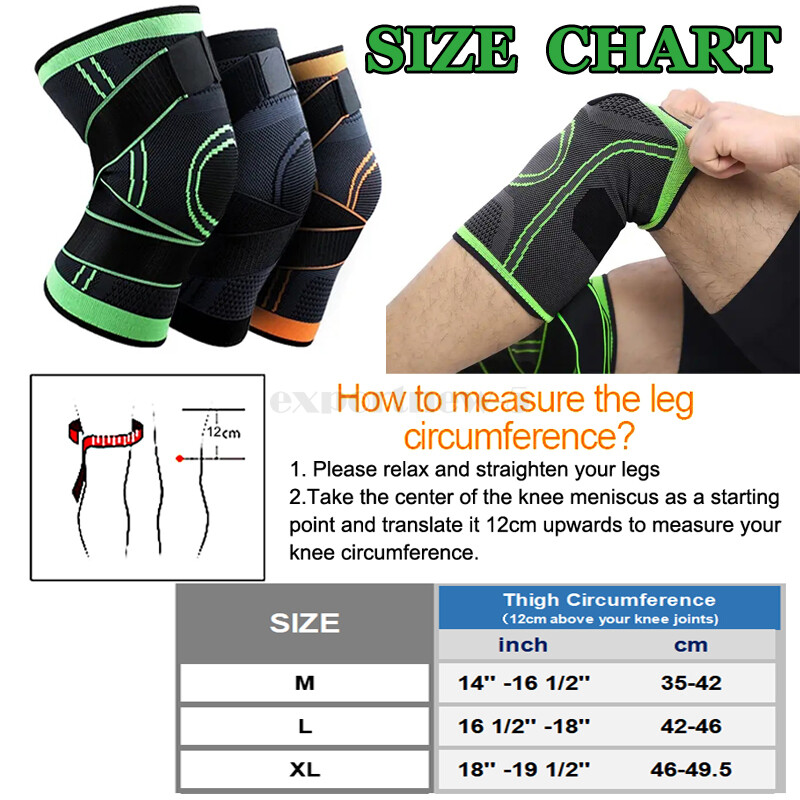 1x/2x Circa Knee Savers Sleeve Compression Tendon Brace Arthritis Pain ...