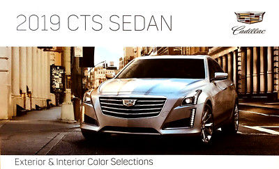 2019 CADILLAC CTS SEDAN—EXTERIOR/INTERIOR COLORS—PAINT CHIP BROCHURE ...