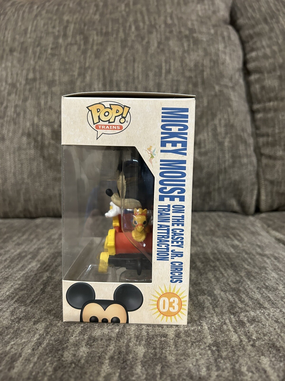 mickey on casey jr train Funko pop Mint with Protector | eBay