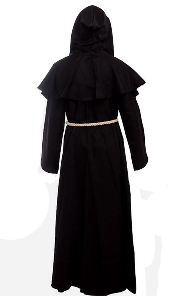 Friar Medieval Hooded Monk Renaissance Priest Robe Costume Cosplay | eBay