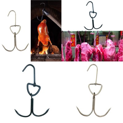 Roast Duck Hook Stainless Steel Bacon Hanger Double Hooks for Duck Hams ...