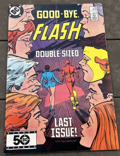 DC GOOD BYE FLASH #350 1985 NEAR MINT 50th double sized Authentic 🔥 | eBay