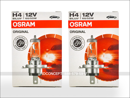 2x H4 9003 OSRAM Sylvania GE EUROPE OEM 64193 Halogen Bulb 12V60/55 ...