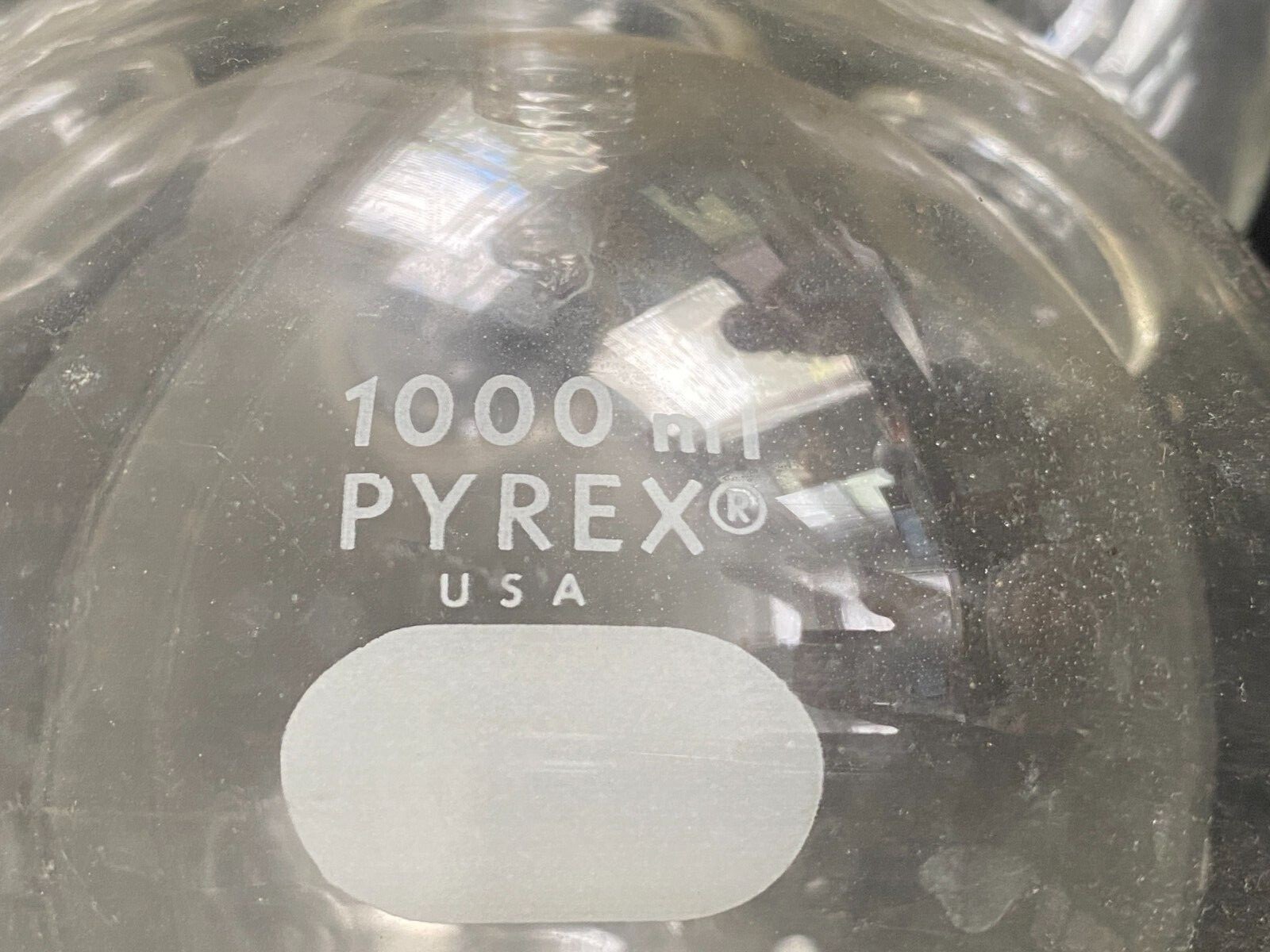 Roche Pyrex Glass 1000mL 4-Neck Round Bottom Full Jacketed Reaction ...