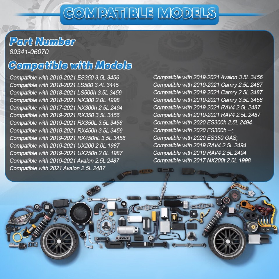 4X Front Bumper Parking Distance Sensor 89341-06070 For Lexus NX300 ...