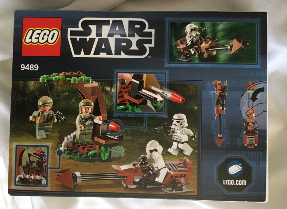 Lego 9489 Star Wars Endor Rebel Trooper & Imperial Trooper Battle Pack ...