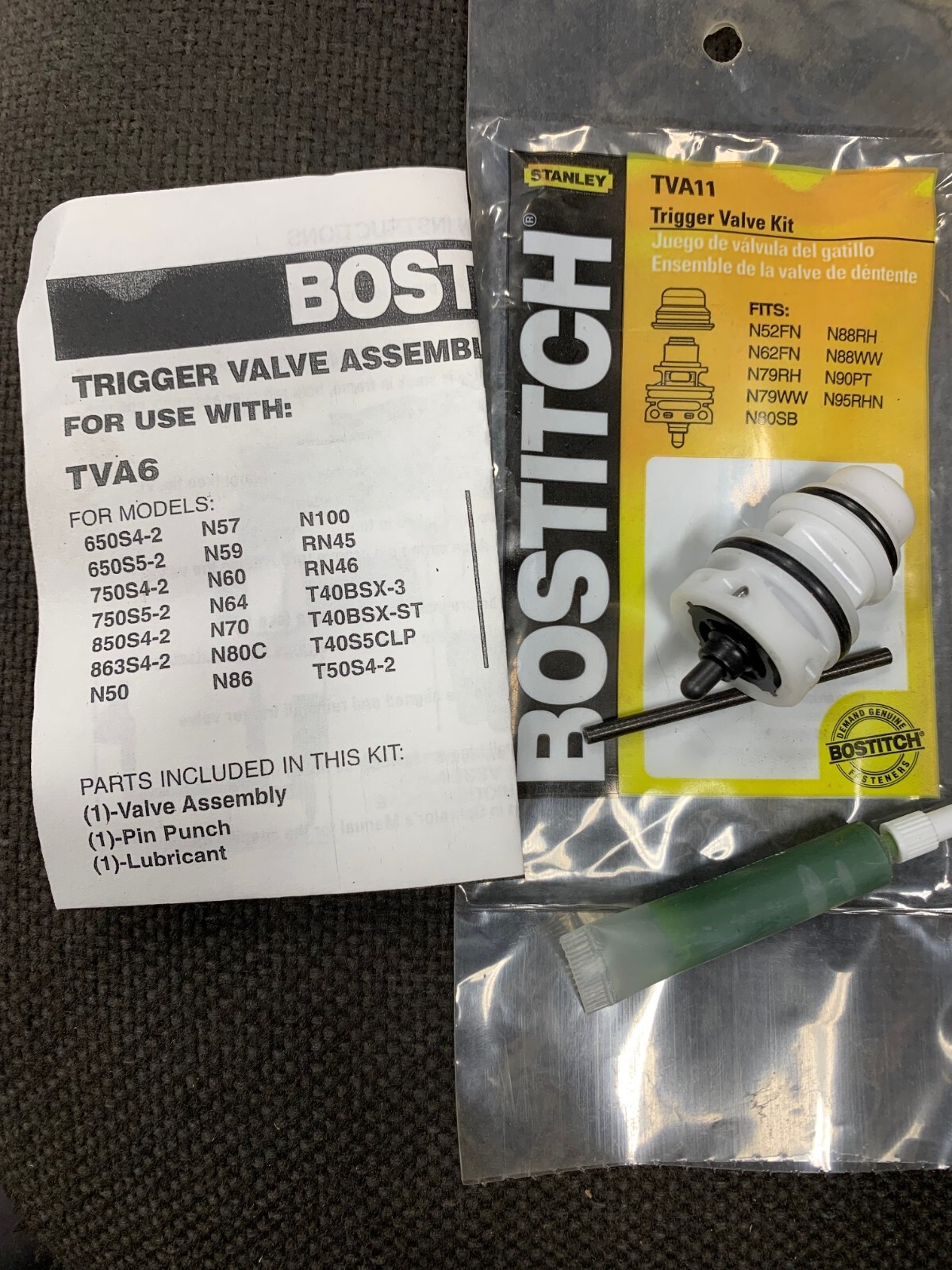 BOSTITCH TVA11 TRIGGER VALVE KIT - N52FN N62FN N79RH N88RH N90PT | eBay