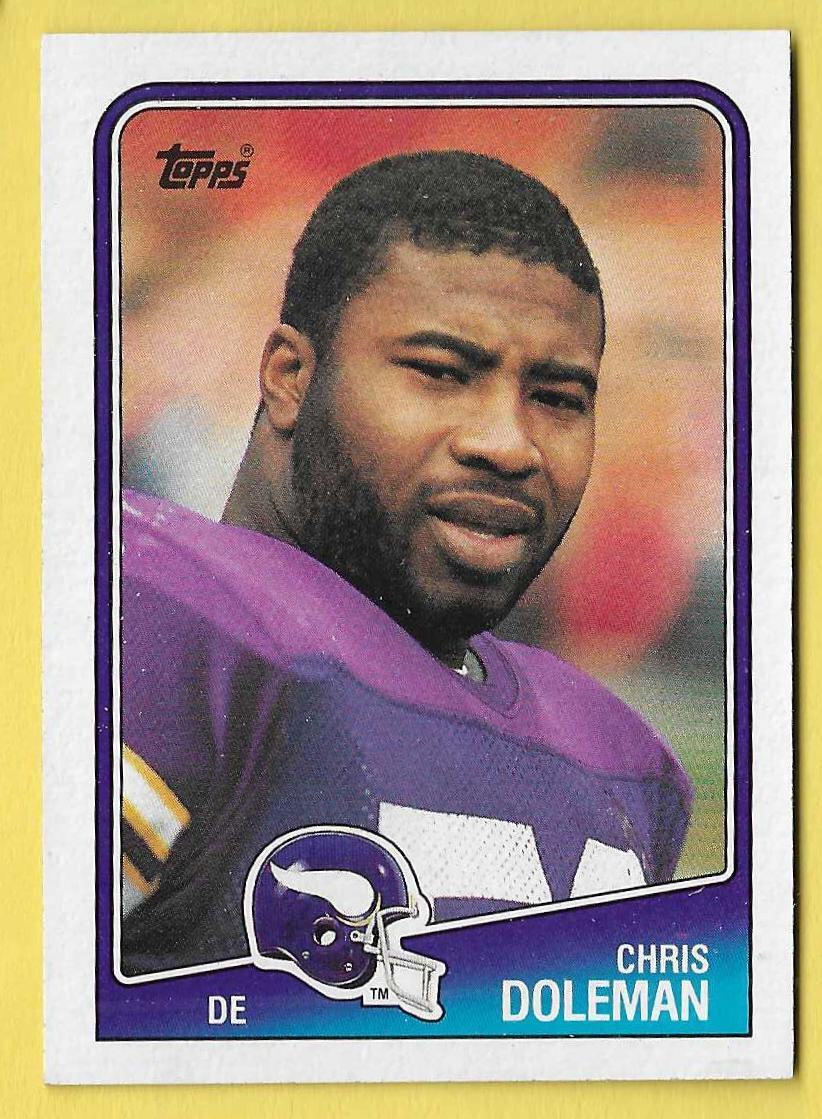 1988 Topps Chris Doleman Vikings HOF Rookie #157 | eBay
