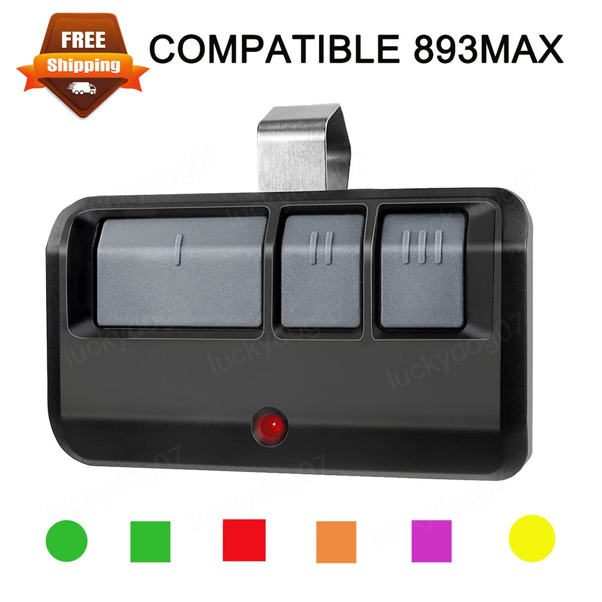 Open Door Remote 893lm Liftmaster 3 Button Visor Remote For Security