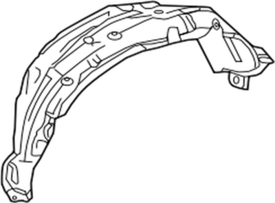 65637-78010 Toyota Liner, rear wheel house, rh 6563778010, New Genuine ...