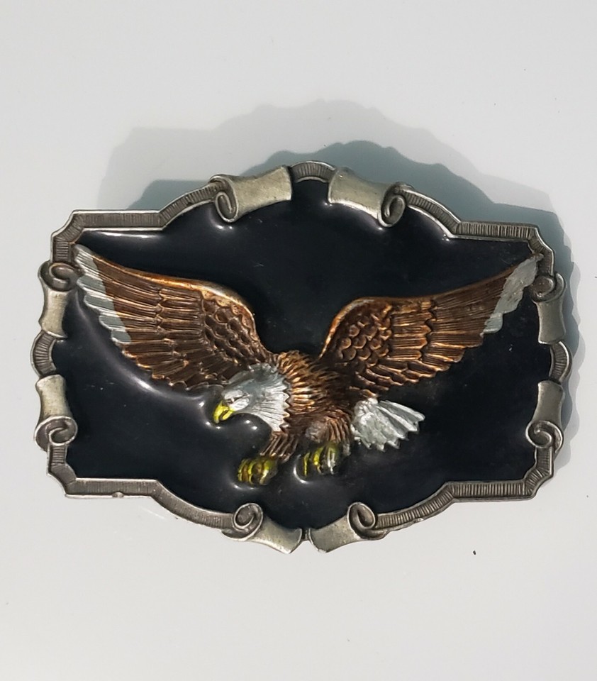 Vintage 1983 The Great American Buckle Co. Eagle Belt Buckle USA Made ...