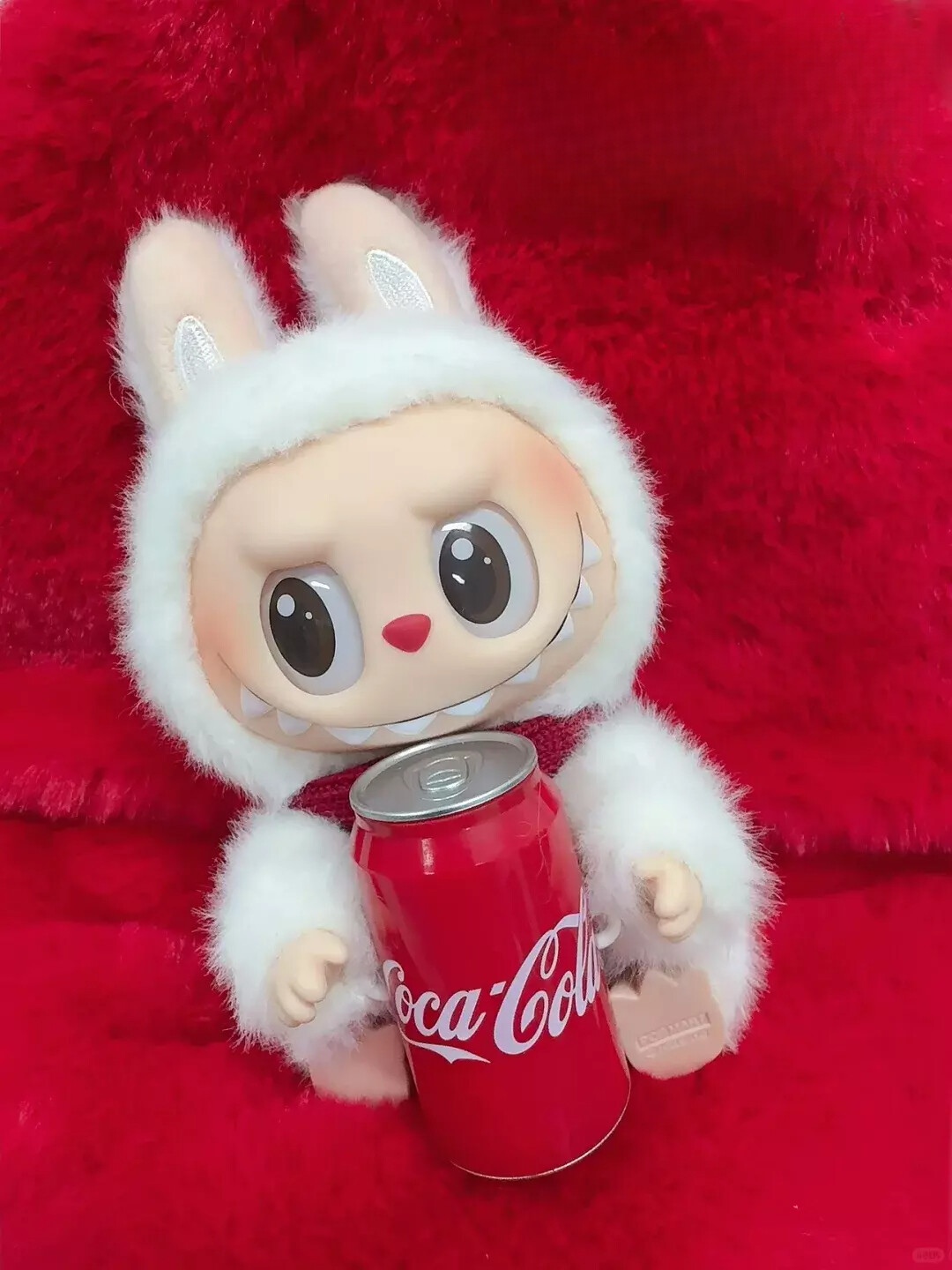 Genuine POP MART The Monsters Labubu Coca-Cola Plush Figure HOT Happy ...