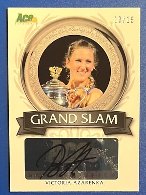 2013 ACE GRAND SLAM VICTORIA AZARENKA AUTO AUTOGRAPH GS-VA1 @ 13/15 ...