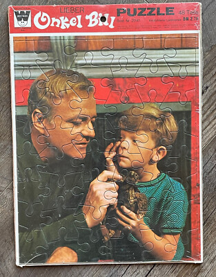 Rare 1969 Whitman 48pc Frame Tray Puzzle LIEBER ONKEL BILL Family ...