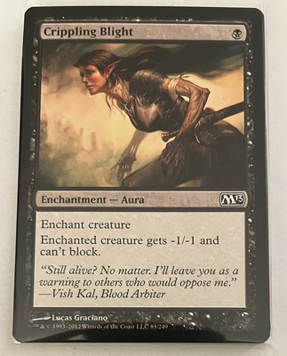 MTG Crippling Blight x4 Magic 2013 85/249 Regular Common | eBay