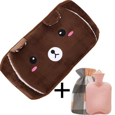 Kawaii Water Bottle Belt Large Hand Warmer Cute Animal Hot Water Bottle ...