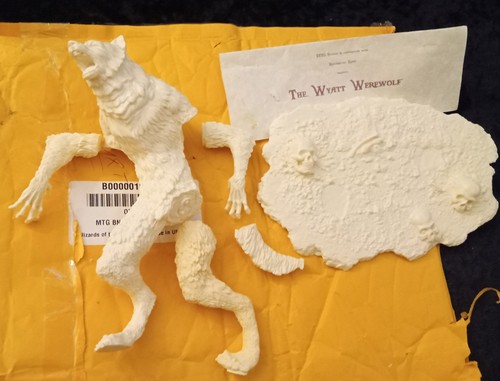 WYATT WEREWOLF RESIN GARAGE MODEL KIT STATUE WEREWOLVES WOLF BEAST ...
