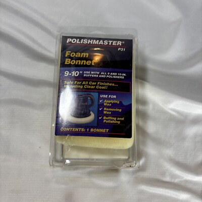 Polishmaster 9-10" Foam Polishing Bonnet P31 | eBay