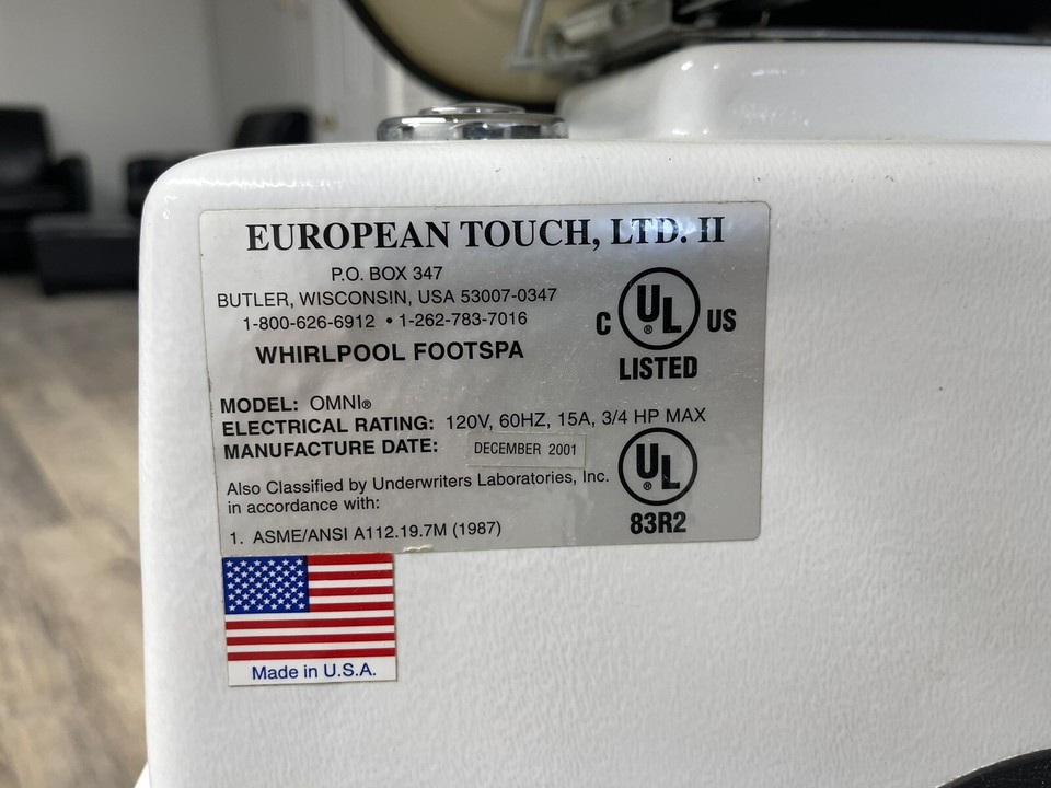 EUROPEAN TOUCH OMNI Whirlpool Foot Spa | eBay