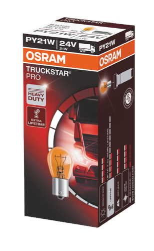 OSRAM PY21W PRO +100% 7510TSP 24V (single bulb) | eBay
