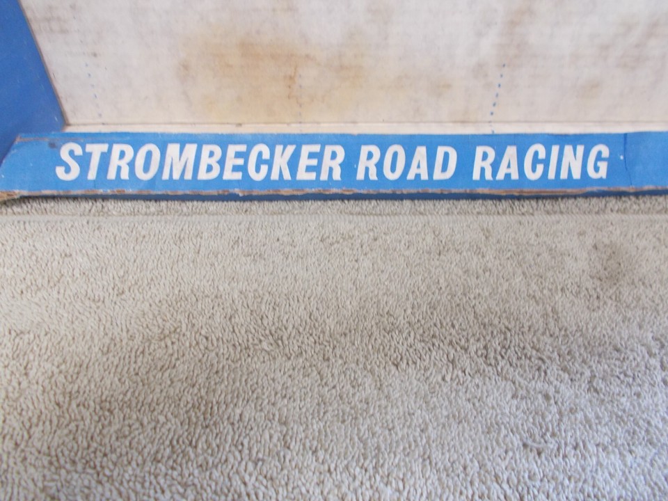 VTG 1960 STROMBECKER RACING TRACK CARDBOARD BOX BOTTOM ~~ ONLY ~~ SLOT ...