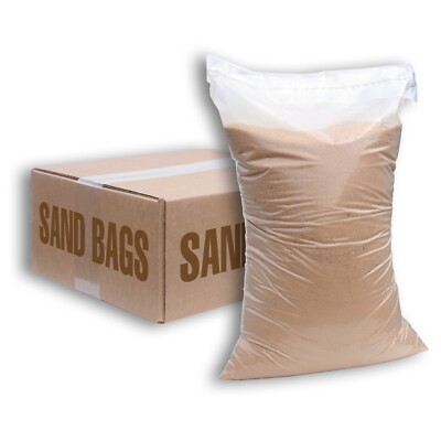 Sandbags - Clear Plastic Self-adhesive - Empty Sand Bags for Flood ...