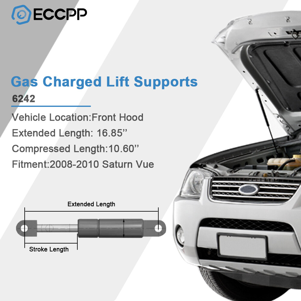 ECCPP 2x Hood Lift Supports For 2012-14 Chevy Captiva/2008-10 Saturn ...