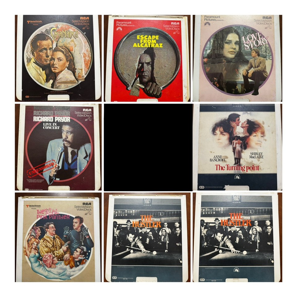 Vintage RCA SelectaVision Video Disc Collection 23 Classic Movies NICE ...