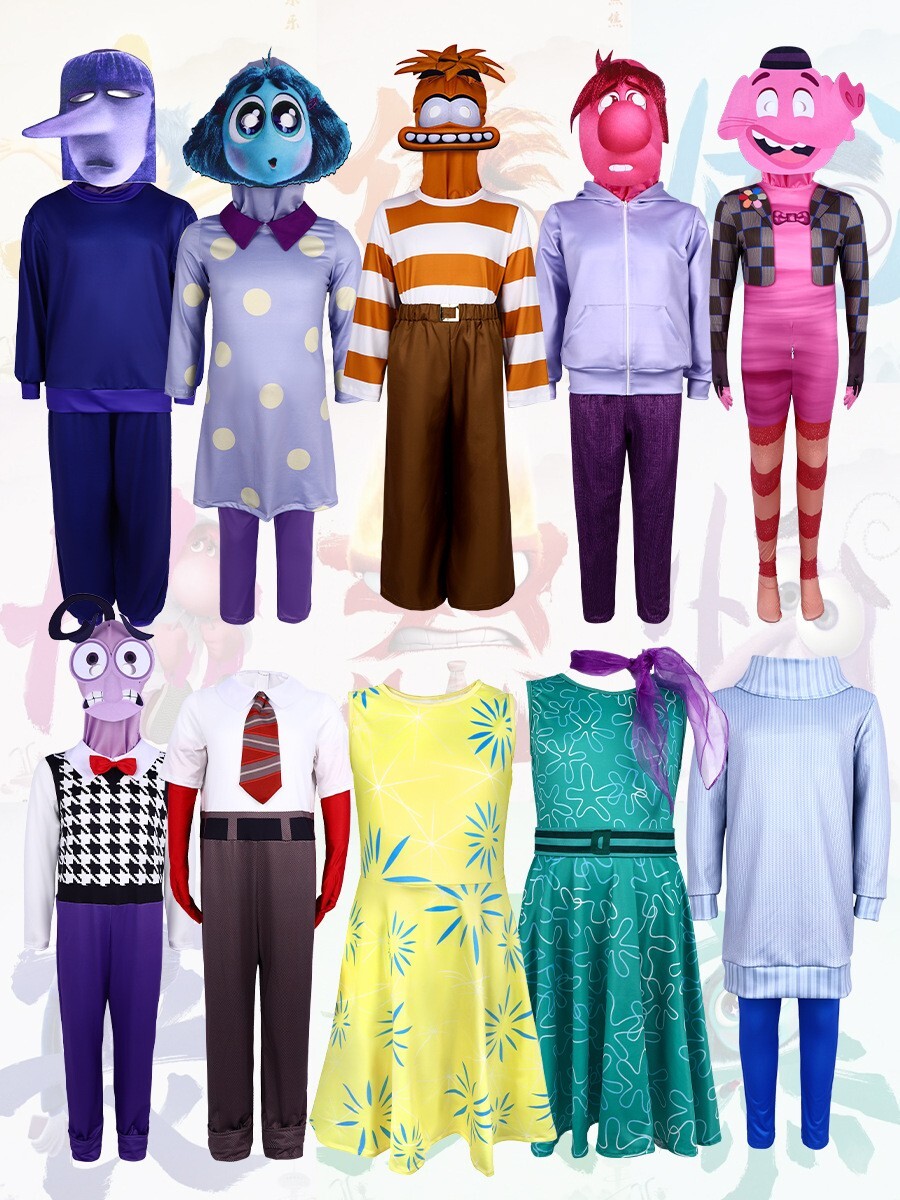Inside Out Halloween Diy Costumes Awesome Inside Out Family Costume