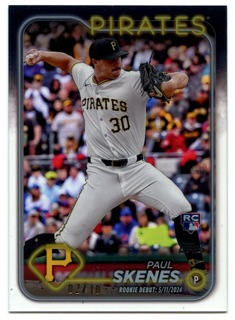 2024 Topps Update #US288 Paul Skenes Clear Acetate Rookie SSP 02/10 ...