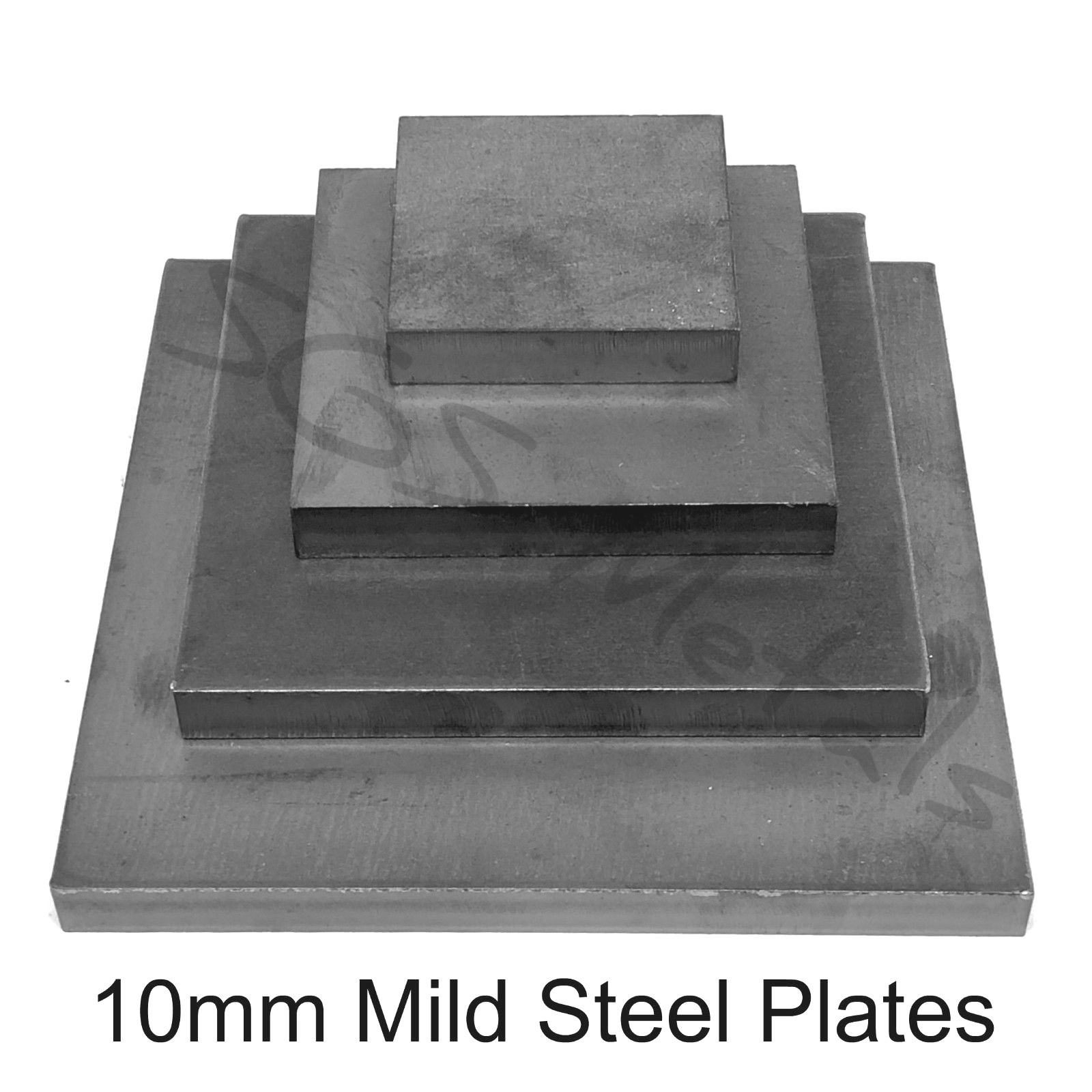 STEEL 5.0mm or 10.0mm MILD STEEL SHEET Square Metal Plate Laser Cut UK ...