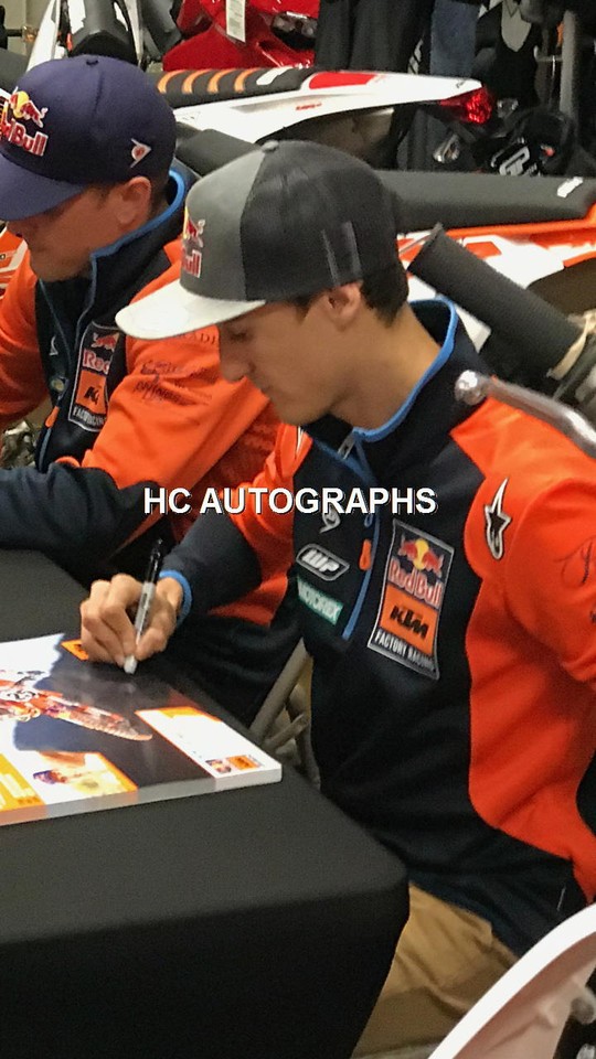 MARVIN MUSQUIN Signed #25 BIKE Number Plate-coa- ELI TOMAC , KEN ROCZEN ...